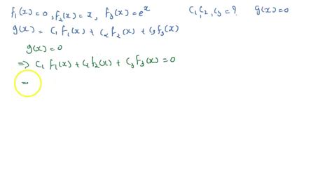 Solved Consider The Following Functions F1x F2x X F3x Ex Gx C1f1x C2f2x