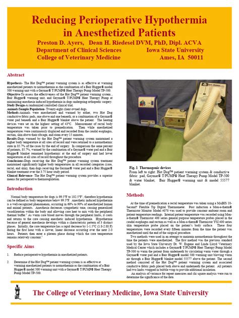 Reducing Perioperative Hypothermia In Anesthetized Patients Pdf