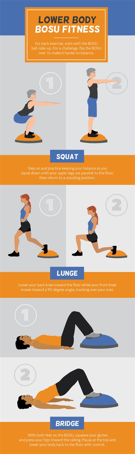 Using A Bosu Ball For Full Body Fitness Improve Your Core Strength And Balance Bosu Ball