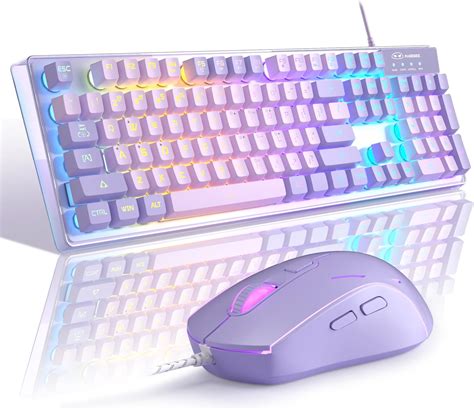 Gaming Keyboard And Mouse Combo K1 Rgb Led Backlit Keyboard With 104 Key Computer