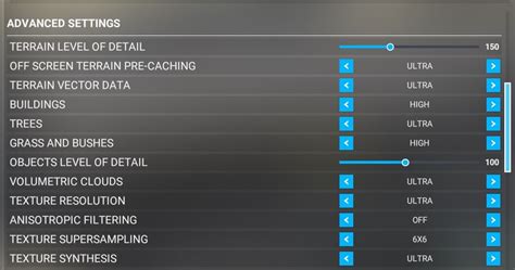 MSFS Settings Planes Trains And Automobiles And Farming Too