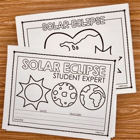 Solar Eclipse Certificates Simply Kinder Printable Membership