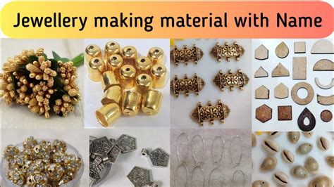 Basic Jewellery Making Material With Their Namespart 1 Youtube
