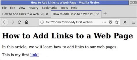 2 1 How To Add Links To Your Web Pages