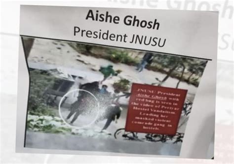 Jnusu President Suspect In Jnu Violence Case Delhi Police Releases Pic
