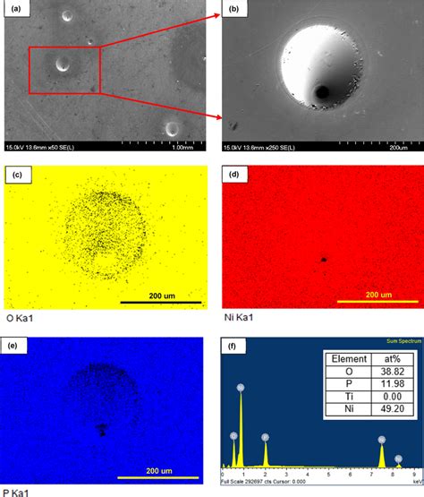 Surface Sem Micrographs And Eds Results Of Annealed Nip Coating After
