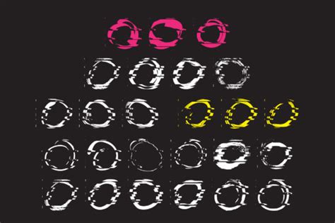 Glitch Circles Font Font Canyon