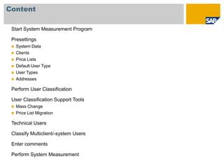 System Measurement Program SAP Basis Release 7 00 Operating Systems Computer Software And