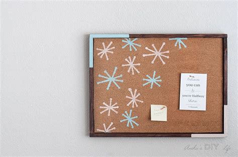 How To Make A Stenciled DIY Cork Board Full Tutorial Diy Cork Board Cork Diy Diy Memo Board