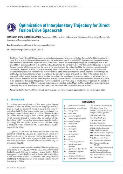 Optimization Of Interplanetary Trajectory For Direct Fusion Drive Spacecraft Bis Shop