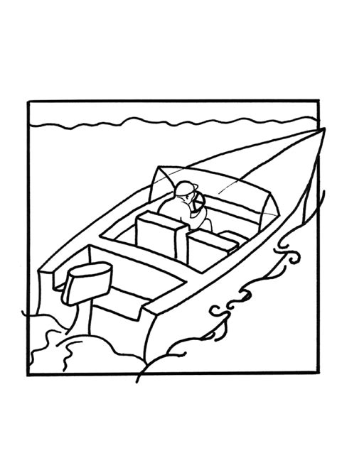 Coloriage Dun Bateau De Course Sur La Mer