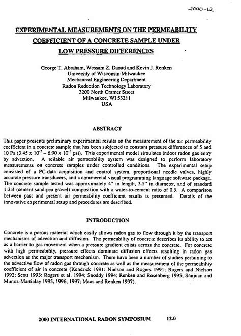 Pdf Experimental Measurements On The Permeability Dokumen Tips