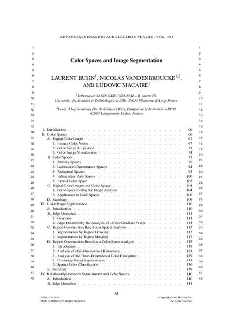 Pdf Color Spaces And Image Segmentation