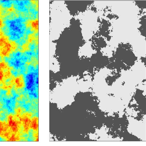 Simulated Gaussian Random Field Left And Associated Geo Domains