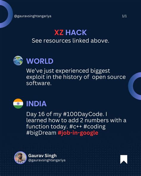Gaurav Singh Tangariya On Linkedin Xzhac Hack Hacking Linux Dsa