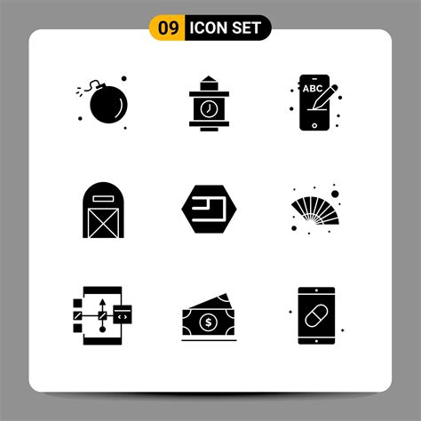Pictogram Set Of Simple Solid Glyphs Of Coin Thanksgiving Mobile Pilgrim Barn Editable Vector