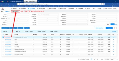 STORY 1302 订单物流管理 订单跟踪订单跟踪列表点击订单号跳转到订单汇总详情时需要加上订单号可参考全部订单页面点击查看