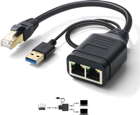 Amazon Com MOTONG RJ Splitter Adapter RJ Male To Female LAN Network Ethernet Adapter