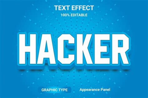 Premium Vector Hacker Text Effect Vector Editable