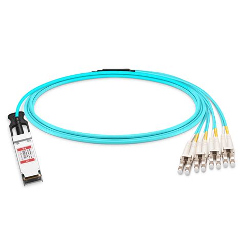 7m 23ft Hw Compatible 100g Qsfp28 To 4 Duplex Lc Breakout Active