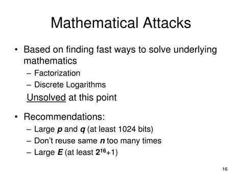 Ppt Attacks On The Rsa Algorithm Powerpoint Presentation Free