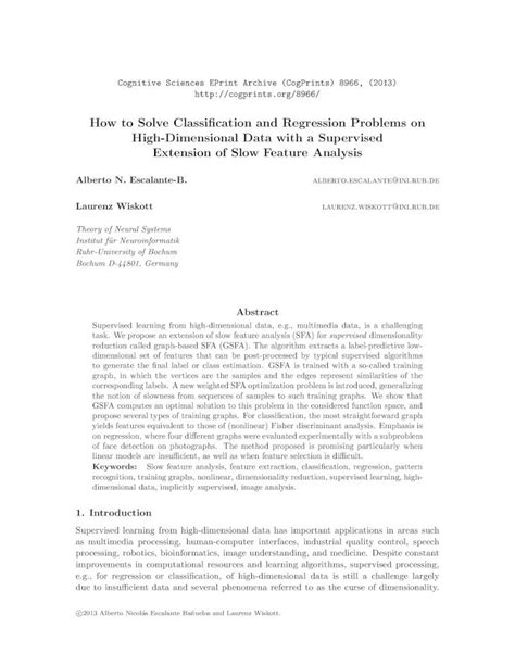 Pdf How To Solve Classi Cation And Regression 89661