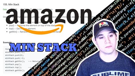 Amazon Coding Interview Question Min Stack Leetcode Youtube