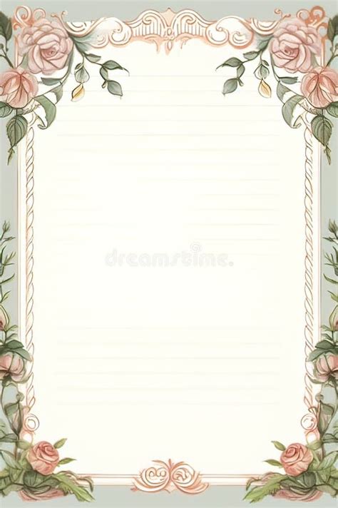 An Illustrated Notepad With Beautiful Pink Rose Stock Illustration Illustration Of Education