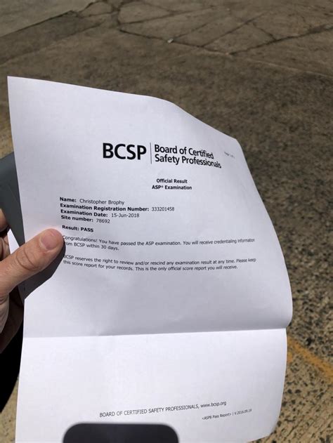 Chris Brophy Ms Csp Asp Chst On Linkedin Asp Passed Next Up The Csp 64 Comments