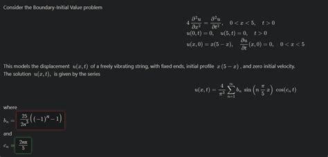 Solved Consider The Boundary Initial Value Problem