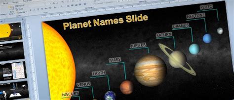 Animated Solar System PowerPoint Template For Science Astronomy Presentations