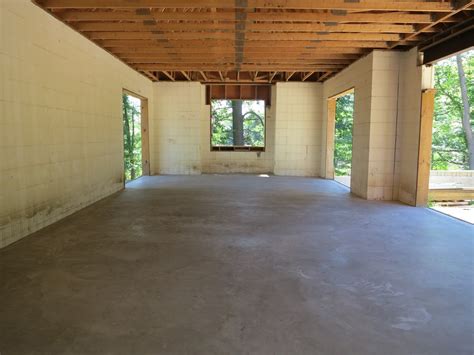 Our Lake Fortress Garage Slab And Hvac Roughs Completed