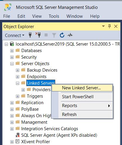 Connect Denodo From SQL Server Database Using Linked Server