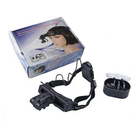 9892d 5x 10x 15x 20x Led Illuminated Headset Watch Repair Magnifier