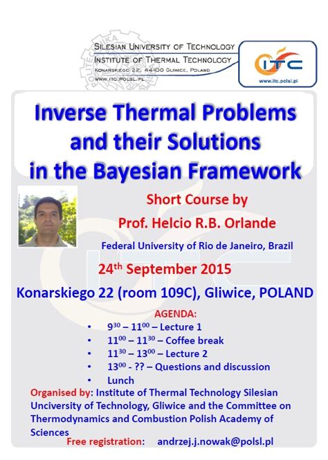 Inverse Thermal Problems And Their Soultions In The Bayesian Framework Wykład Otwarty