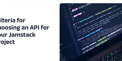Hackmamba On Linkedin Criteria For Choosing An Api For Your Jamstack Project