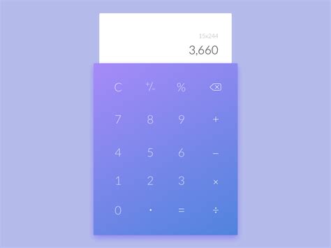 Daily UI Calculator By Cupi Wong On Dribbble