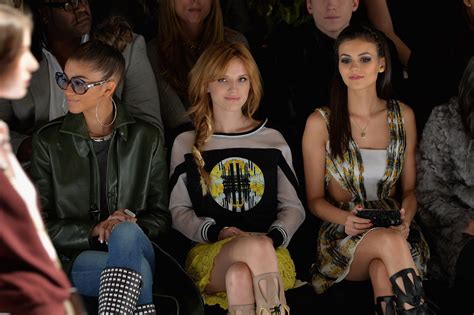 Victoria Justice Leggy Wearing Sandals At Rebecca Minkoff Fashion Show