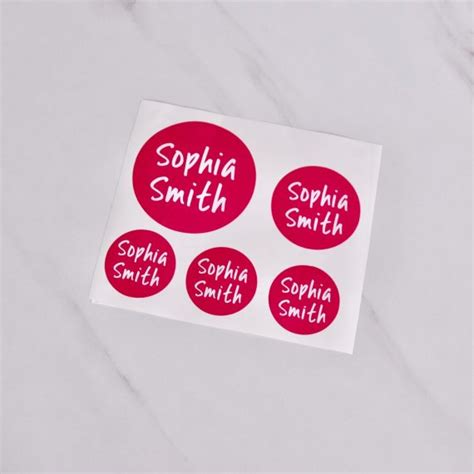 Circle Label Set Made For You Custom Gifts