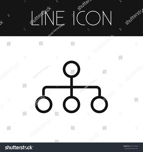 Isolated Structure Outline Hierarchy Vector Element Vector De Stock Libre De Regalías