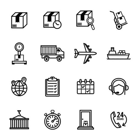 Shipping Symbols Vector