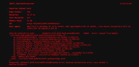 500 Internal Server Error On Login Page And Next Auth Pages · Issue