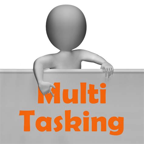 Free Photo Multitasking Sign Means Doing Multiple Tasks Simultaneously Activities Activity