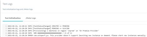 Troubleshoot Your Tests OctoPerf