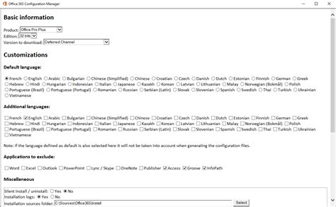 Office 365 Proplus Gestion Des Configurations Xml