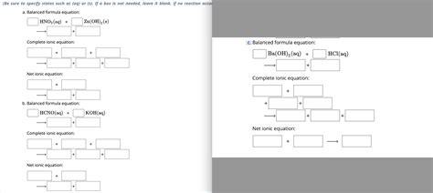 Solved Be Sure To Specify States Such As Aq Or S If A