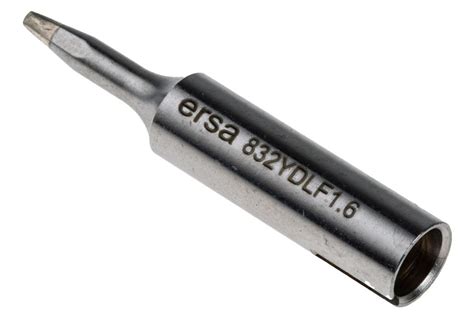 Ersa 1 X 1 6 Mm Chisel Soldering Iron Tip For Use With Power Tool RS Components Indonesia