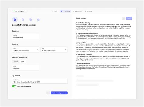 Freelance Contract App Generate Legal Contract By Oguzhan Akyol On Dribbble Freelance Contract App Generate Legal Contract By Oguzhan Akyol On Dribbble