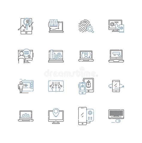Implementation Line Icons Collection Execution Implementation