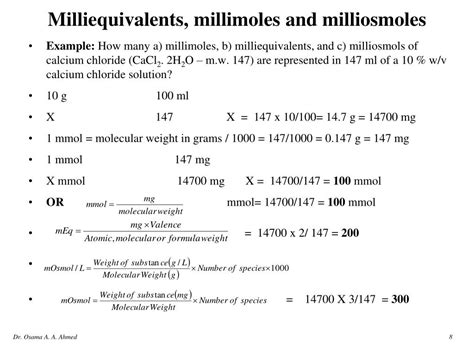 Mmol To Grams Calculator